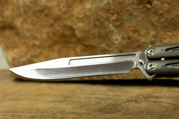 Happy Jack Butterfly Bailisong flip knife Butterfly Blade 4.5" blade ...