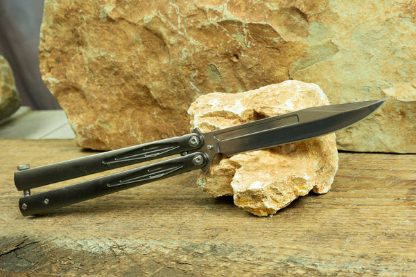 Happy Jack Butterfly Bailisong flip knife Butterfly Blade 4.5" blade ...