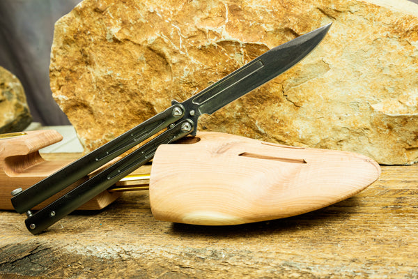 Happy Jack Butterfly Bailisong flip knife Butterfly Blade 4.5" blade ...